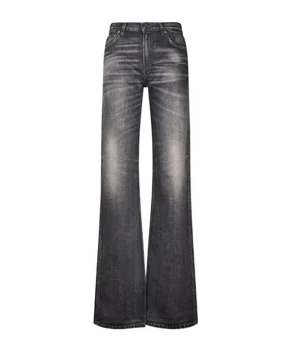 HAIKURE Logo Patch Straight-leg Jeans