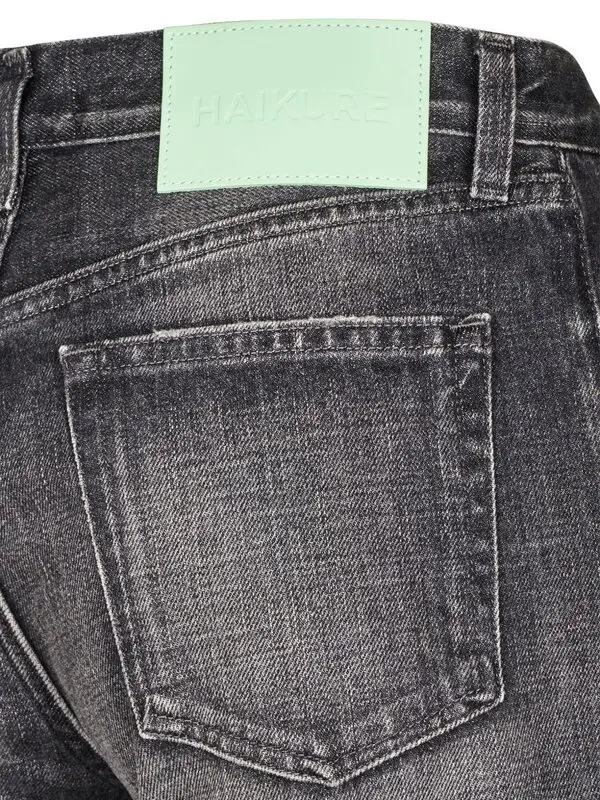 HAIKURE Logo Patch Straight-leg Jeans