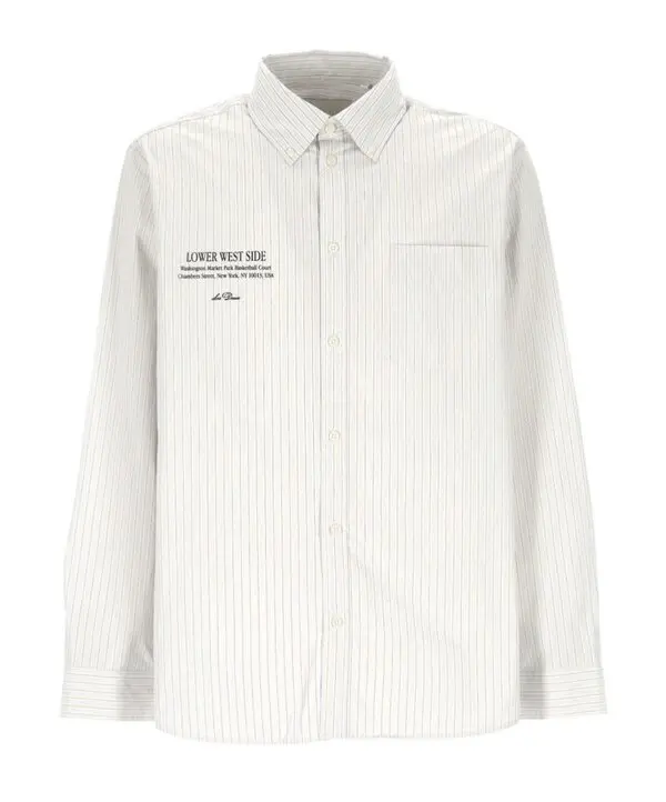 LES DEUX Striped Print Shirt