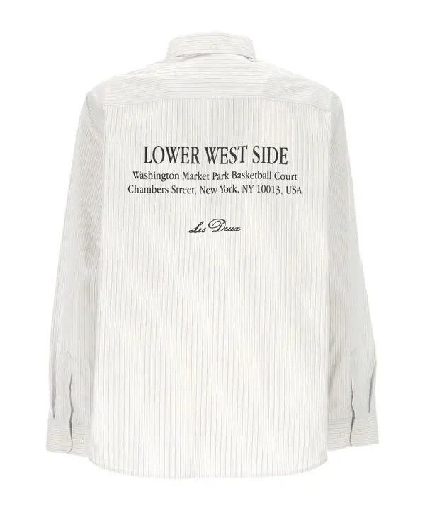 LES DEUX Striped Print Shirt