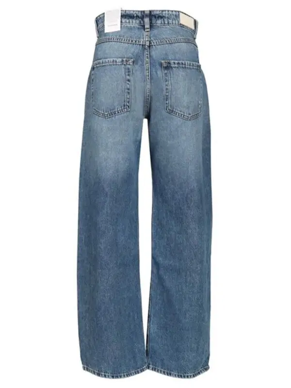ICON DENIM LOS ANGELES Faded Wide-leg Jeans
