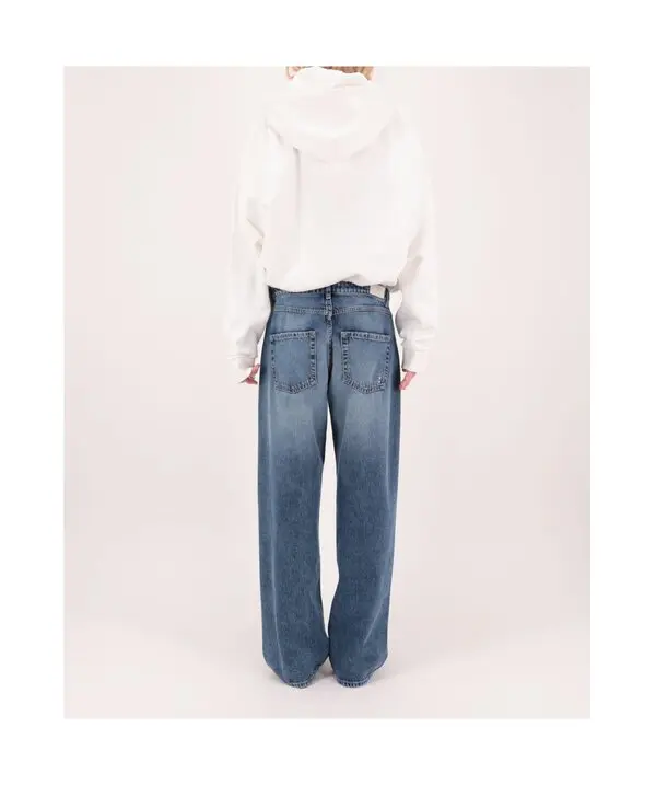 ICON DENIM LOS ANGELES Faded Wide-leg Jeans