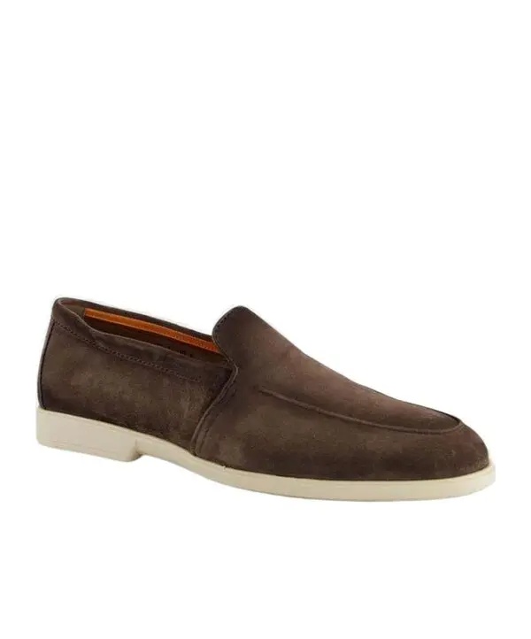 Santoni Malibu Almond Toe Loafers