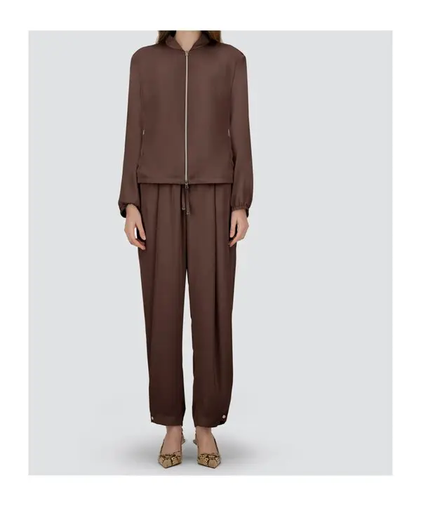 Herno Resort Bomber Jacket In Extra-fine Satin