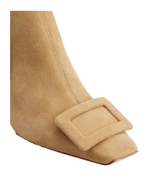 ROGER VIVIER Belle Vivier Wedge Booties In Suede