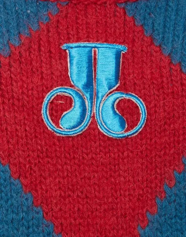 La DoubleJ Argyle Intarsia-knit Vest