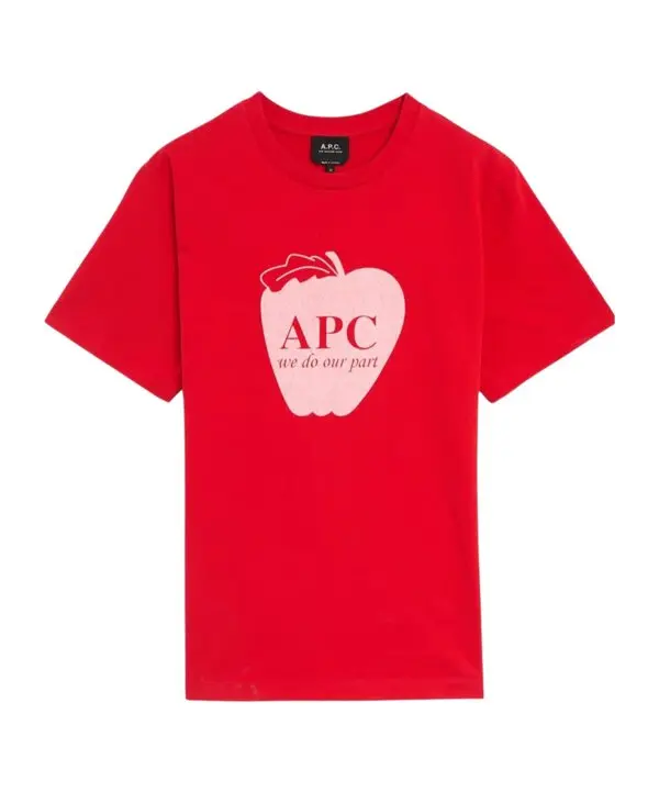 A.p.c. Graphic-print T-shirt - Red