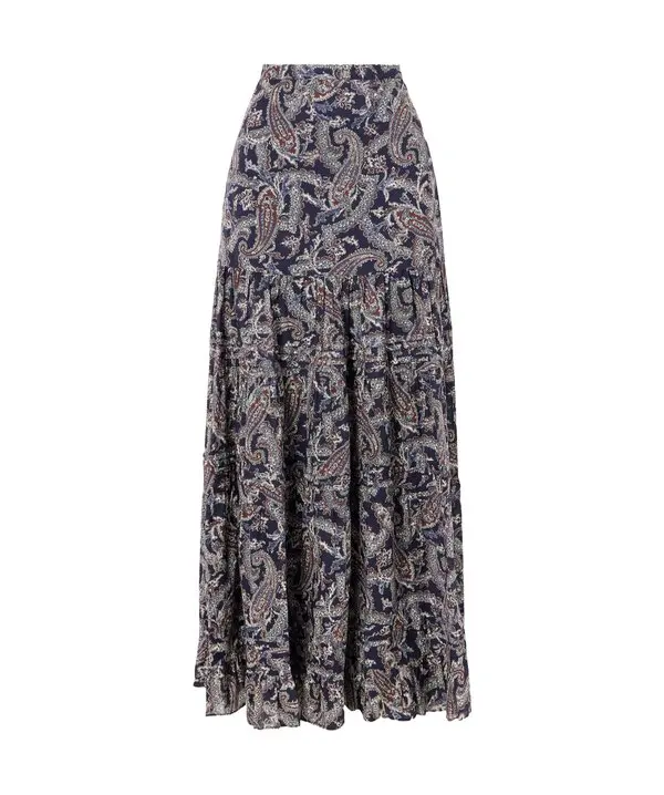 Veronica Beard Heatheralyn Gathered Paisley-print Cotton Maxi Skirt