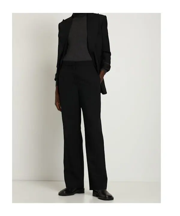 DEVEAUX Ami Vi Blend High Waist Straight Pants