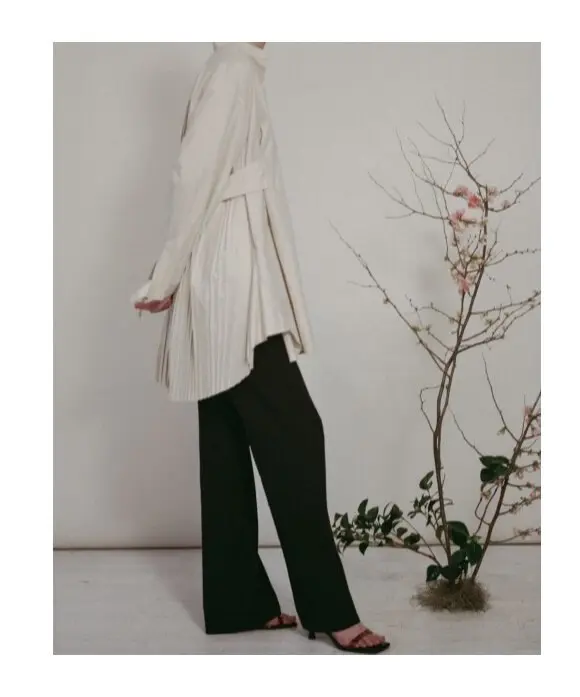DEVEAUX Ami Vi Blend High Waist Straight Pants