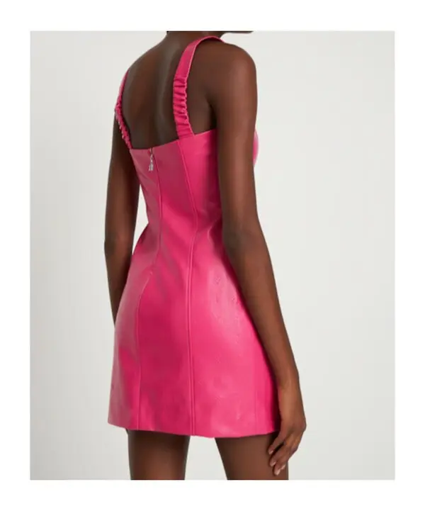 ROTATE BY BIRGER CHRISTENSEN Herlina Coated Viscose Mini Dress