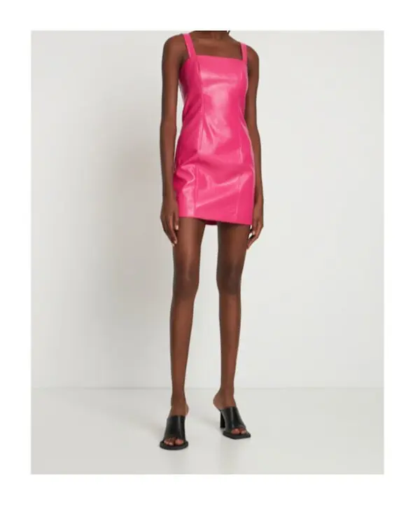 ROTATE BY BIRGER CHRISTENSEN Herlina Coated Viscose Mini Dress
