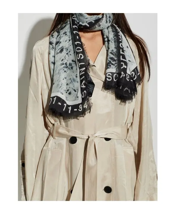 ALLSAINTS Printed Silk Scarf