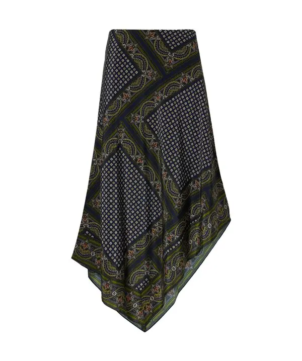 Veronica Beard Hartley Paisley-print Silk-blend Maxi Skirt - Multi-color