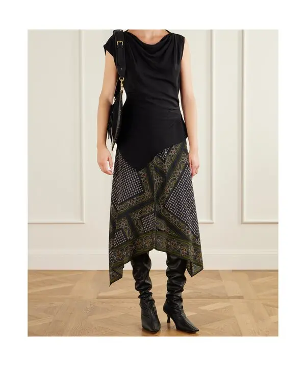 Veronica Beard Hartley Paisley-print Silk-blend Maxi Skirt - Multi-color