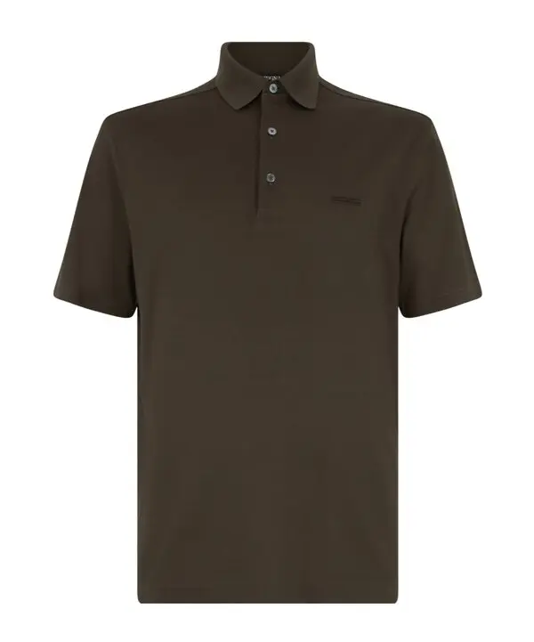 Zegna Short-sleeve Cotton Polo Shirt
