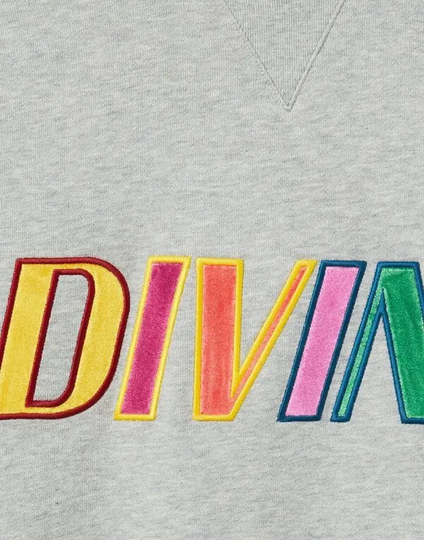 La DoubleJ Off Court Divine-embroidered Sweatshirt