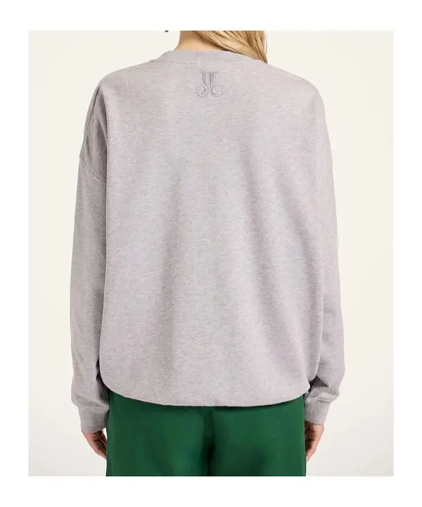 La DoubleJ Off Court Divine-embroidered Sweatshirt