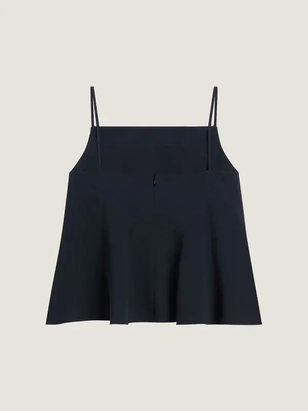 Givenchy Sliced Top In Crepe Cady