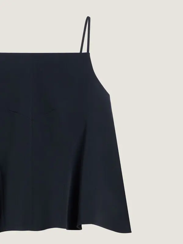 Givenchy Sliced Top In Crepe Cady