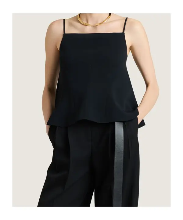 Givenchy Sliced Top In Crepe Cady