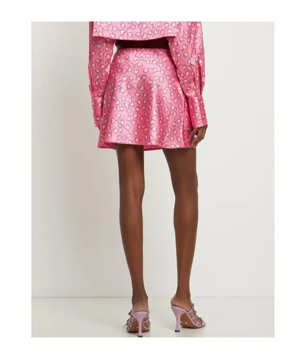 ROTATE BY BIRGER CHRISTENSEN Printed Midi Skirt