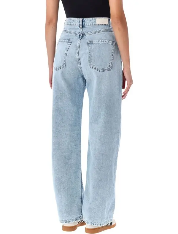 ICON DENIM LOS ANGELES Poppy High-rise Wide-leg Jeans