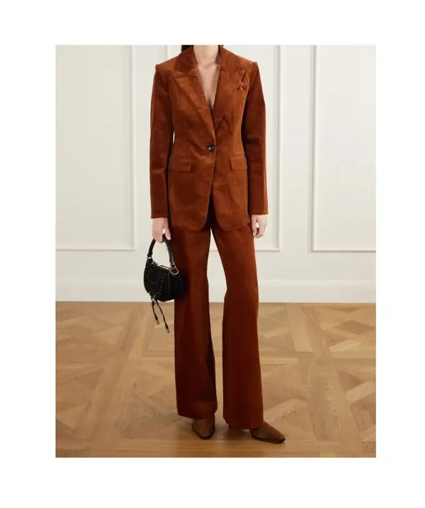 Veronica Beard Holt Cotton-blend Corduroy Flared Pants