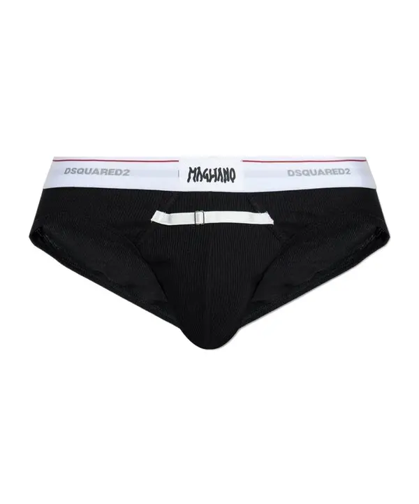 Dsquared2 X Magliano Logo Waistband Briefs