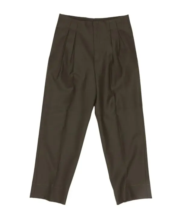 Zegna Wide Leg Pleated Trousers