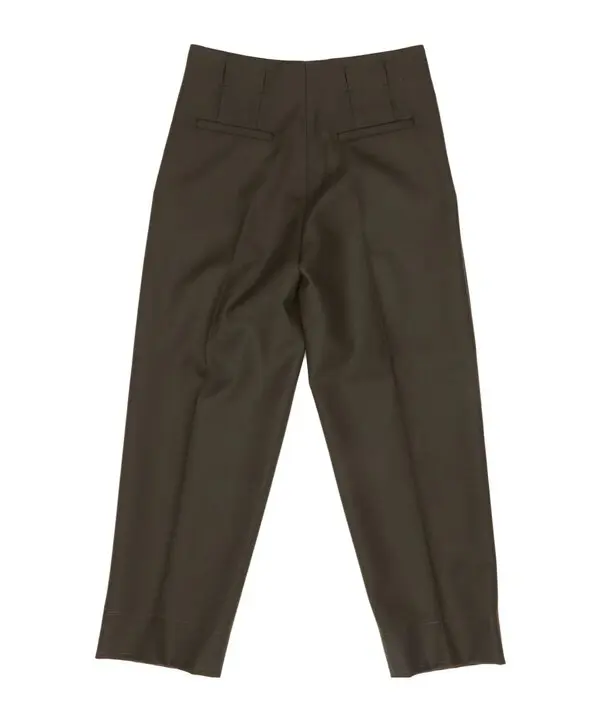 Zegna Wide Leg Pleated Trousers