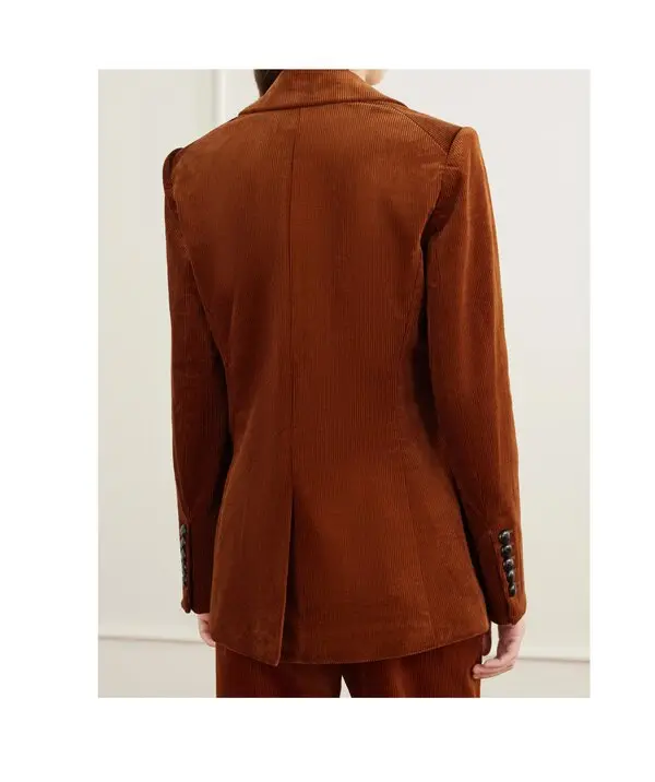 Veronica Beard Livvy Dickey Cotton-blend Corduroy Blazer - Wine Red