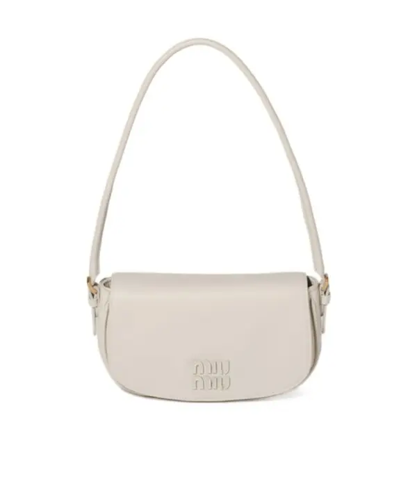 Miu Miu Flap Shoulder Bag - Nude