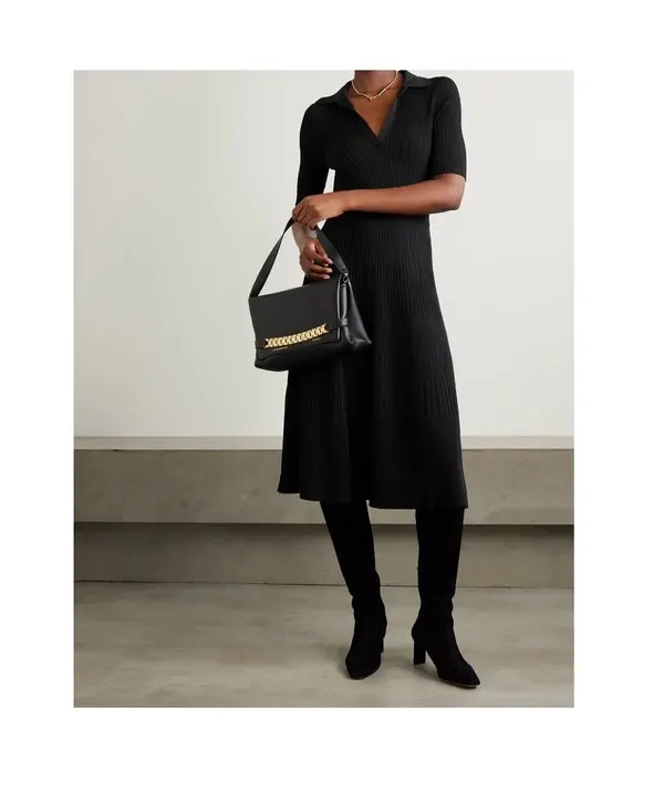 Simkhai Pati Polo-collar Midi Dress