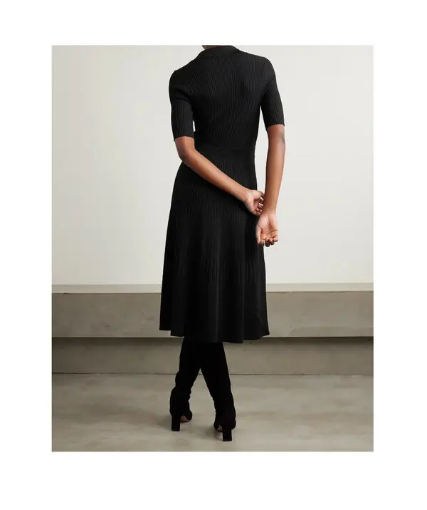 Simkhai Pati Polo-collar Midi Dress