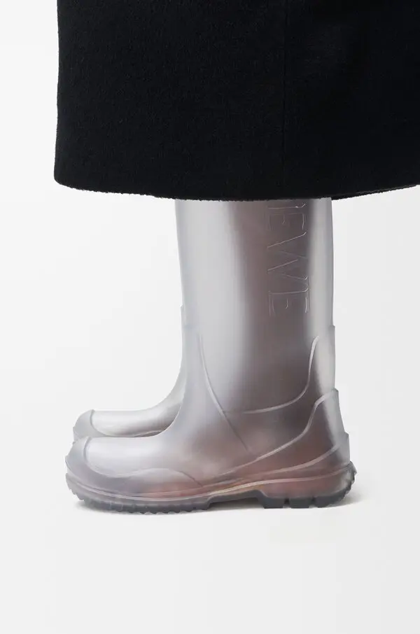 Loewe Storm Boot In Rubber - Transparent