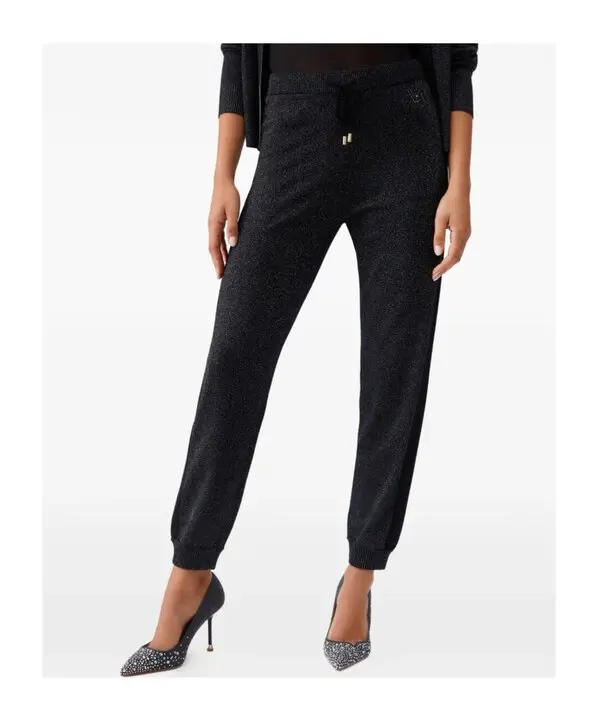 Liu Jo Drawstring Waist Casual Pants - Black