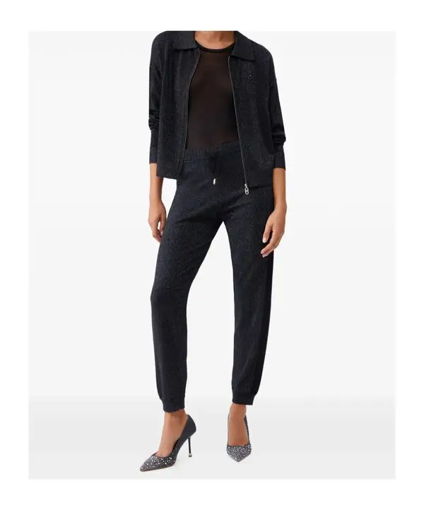 Liu Jo Drawstring Waist Casual Pants - Black