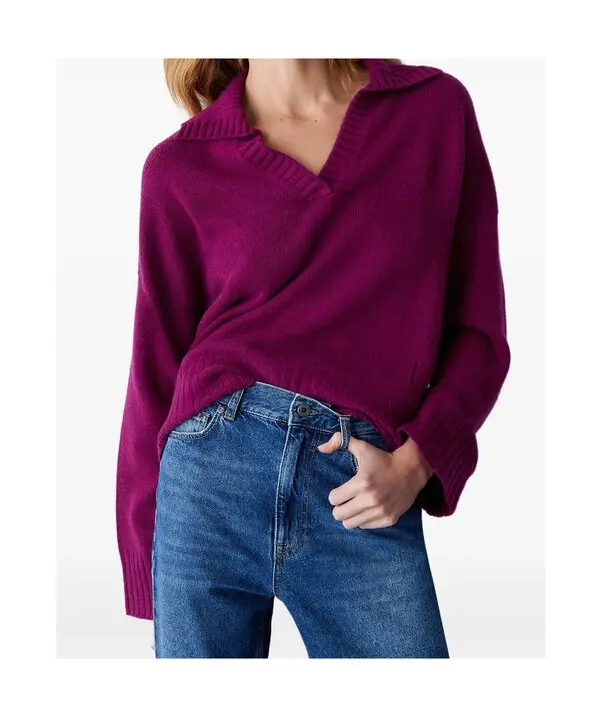 Liu Jo V-neck Collared Jumper