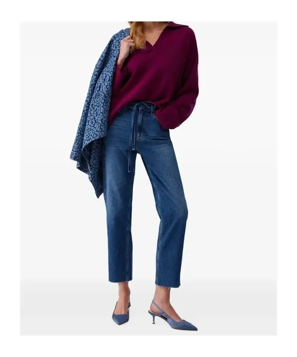 Liu Jo V-neck Collared Jumper