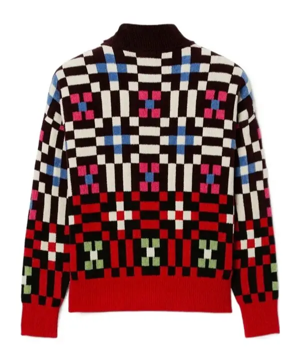 La DoubleJ Geometric-pattern Sweater