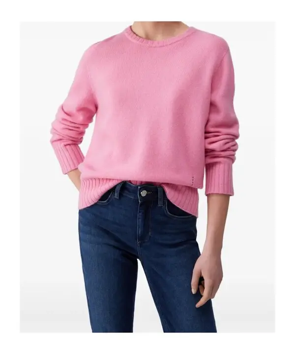 Liu Jo Ribbed Openwork Logo Sweater