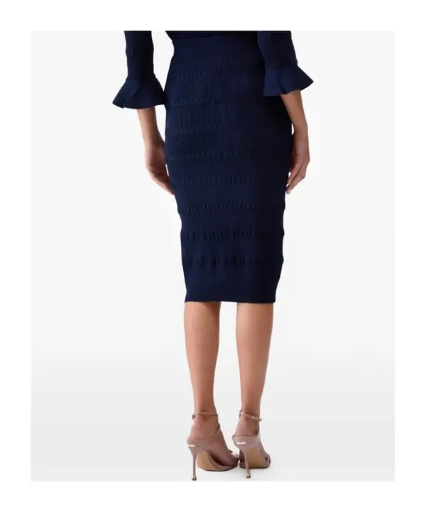 Liu Jo Mid-length Knitted Skirt - Dark Blue