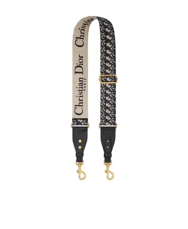 Dior Adjustable Shoulder Strap With Ring - Blue