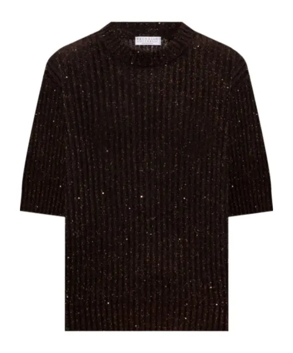 Brunello Cucinelli Short-sleeved Knit Top