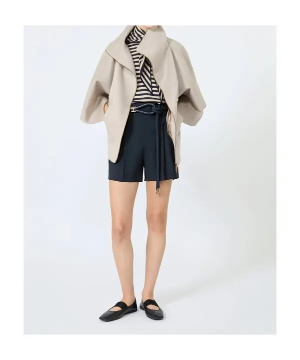 Max Mara Double Cashmere Cropped Coat