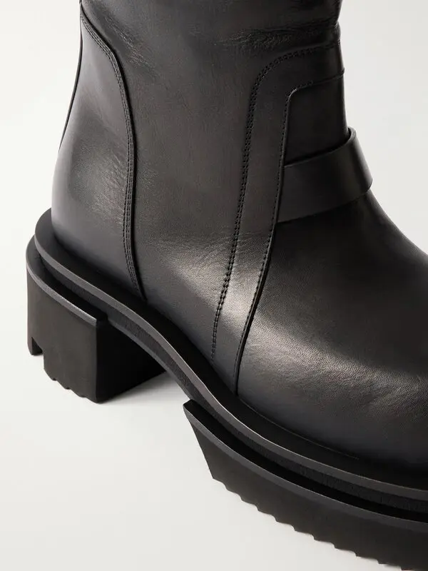 Rick Owens Platform Leather Boots