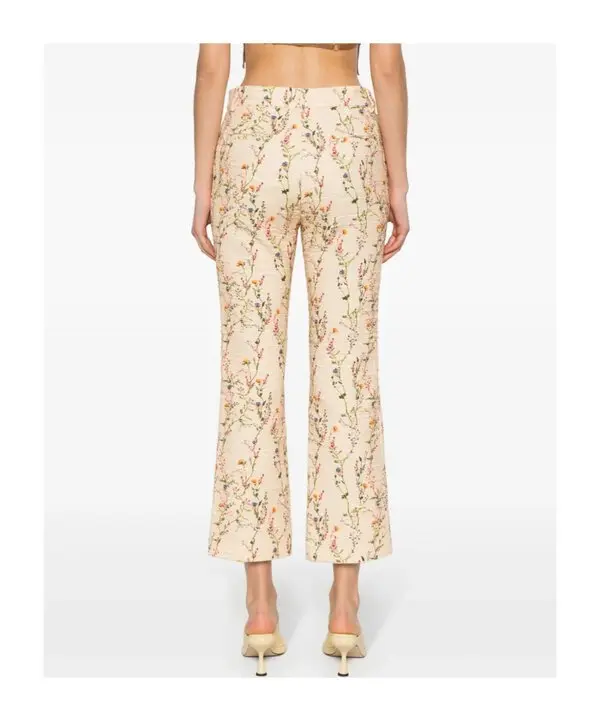 La DoubleJ 24/7 Floral Straight-leg Trousers