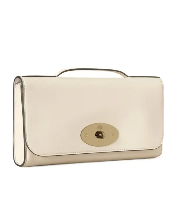 Mulberry Twist Block Foldover Top Clutch Bag
