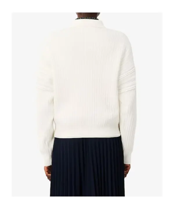 Lacoste Ribbed-knit Long-sleeve Polo Shirt